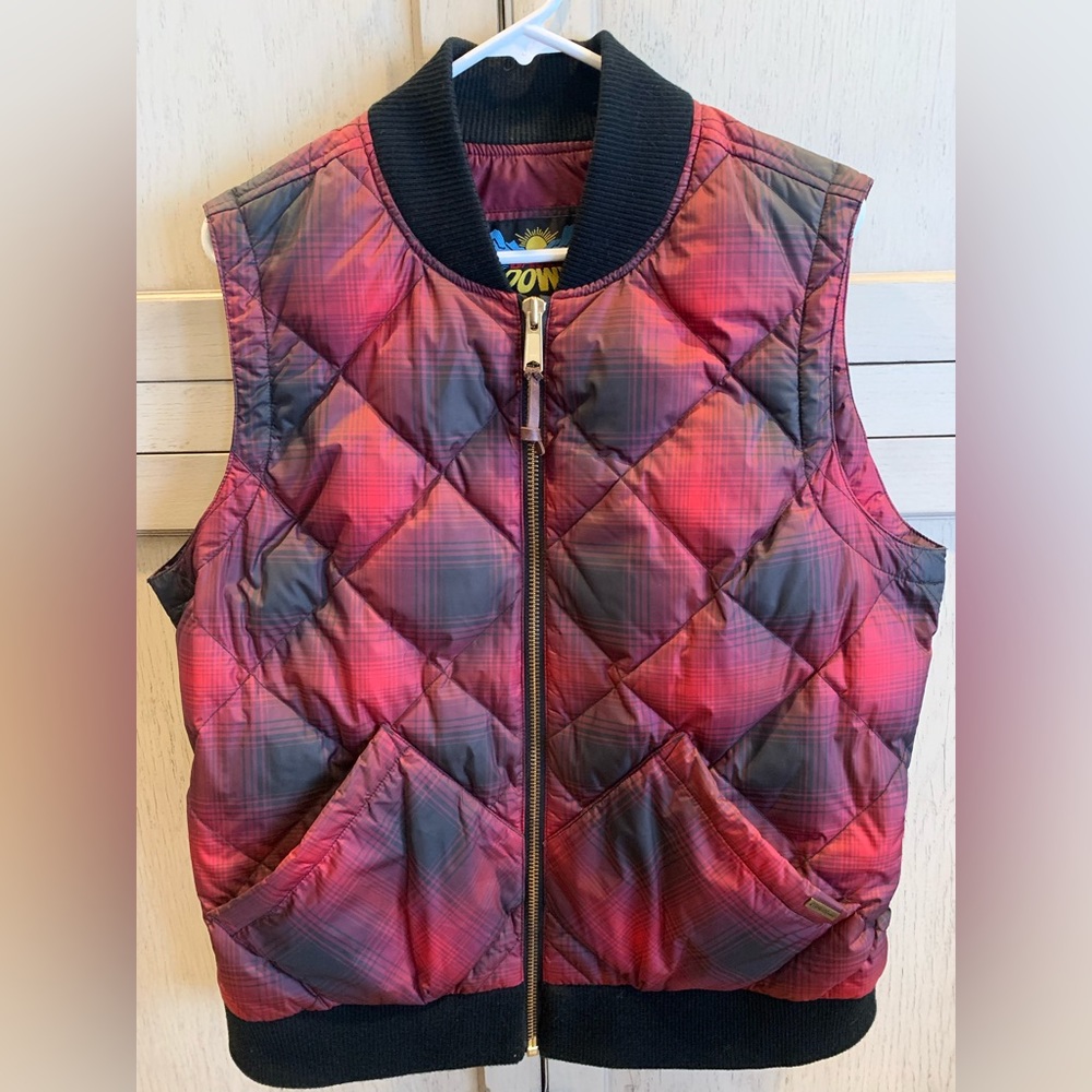 Eddie Bauer Puffer Skyliner Down Vest Plaid Women’s X… - Gem